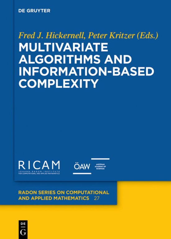 Radon Series on Computational and Applied Mathematics27- Multivariate Algorithms and... | bol
