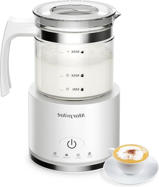 4-in-1 melkopschuimer voor warm en koud 600 W 500 ml - afneembaar ...