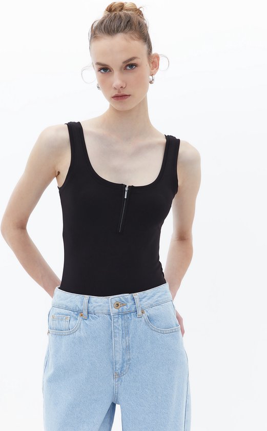 OXXO Singlet with Zipper Detail Größe M Black | bol
