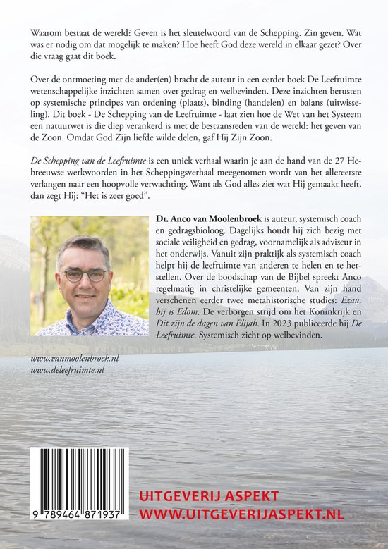De schepping van de Leefruimte, Anco van Moolenbroek | 9789464871937 ...