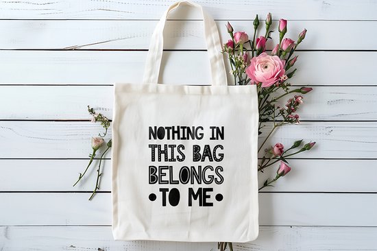 Nylon tas -Tote bag - Nothing in this bag | bol