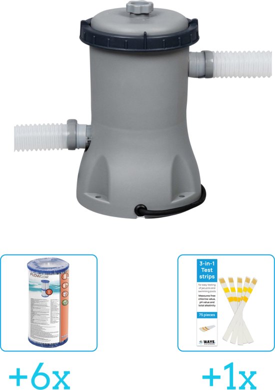 Bestway Flowclear - 2006L/530gal Filter Pomp inclusief Bestway ...