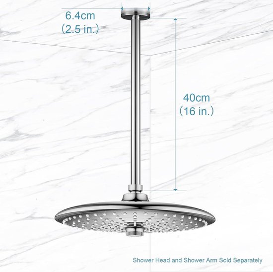 Douche-arm met flens 40 cm - Universele vervangende douchearm - Vaste ...