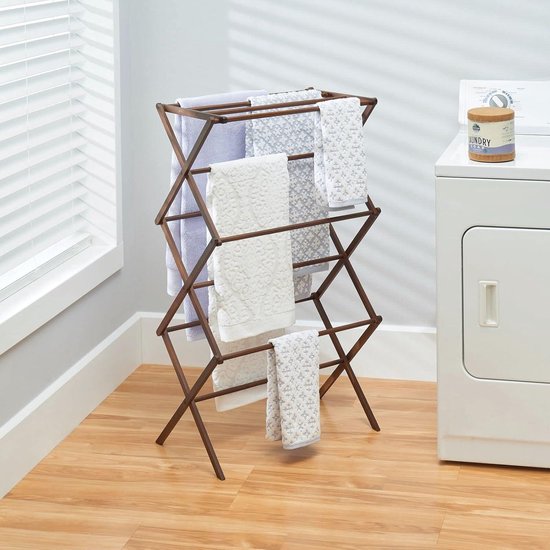 Droogrek met modern design en 3 etages, uittrekbaar en ruimtebesparend ...