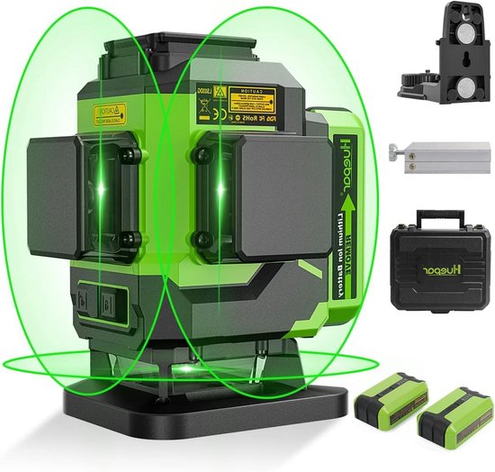 360 kruislijnlaser - Groene laser - Zelfnivellerend - Tegelvloer laser ...