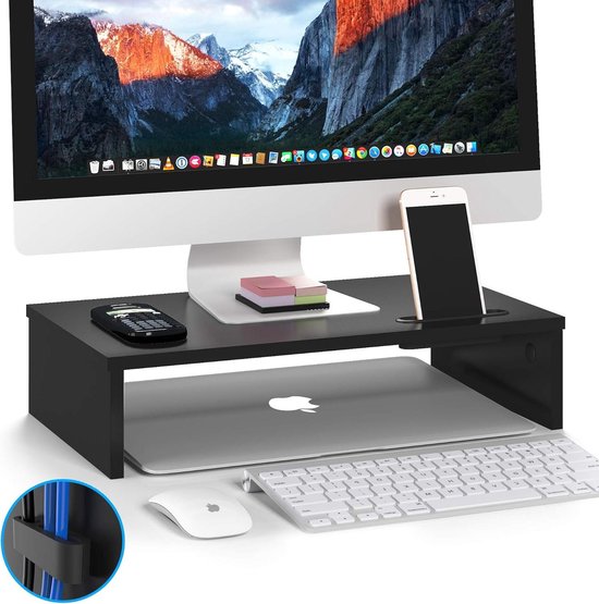 Houten Monitorstandaard Verhoger Bureau - Ergonomische Laptop ...