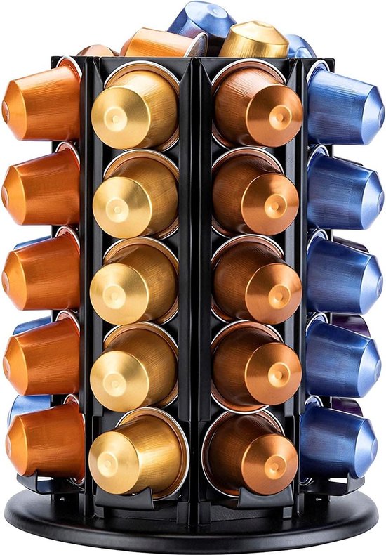 Koffiecapsulehouder met 360 graden rotatie - extra opslag voor ...