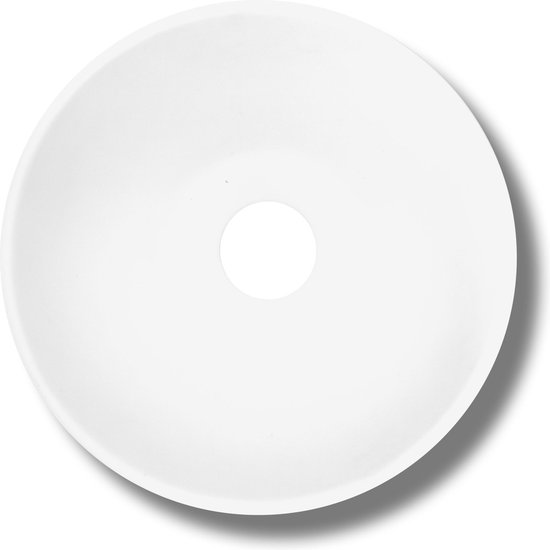 ALONI HIRA SOLID SURFACE OPBOUW WASKOM (21CM) - WIT | bol