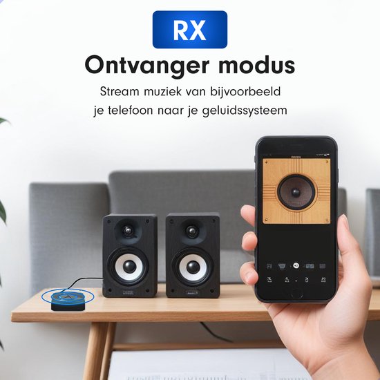 Bluetooth Transmitter & Receiver 2 in 1 PRO - BT 5.4 - RCA/3.5MM AUX | bol