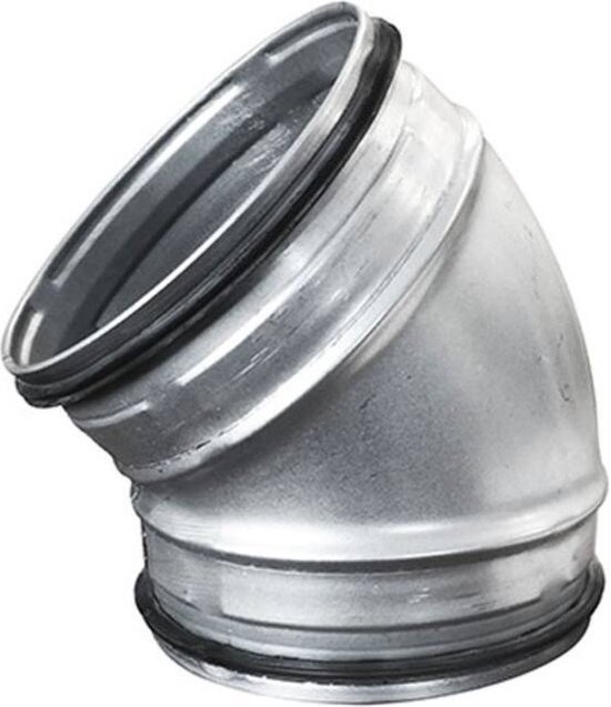 Korte ronde spiro bocht 45° Ø 150mm voor spirobuis | bol