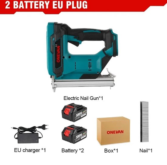Nietmachine - Nietpistool - 2 Batterijen - Borstelloze motor ...