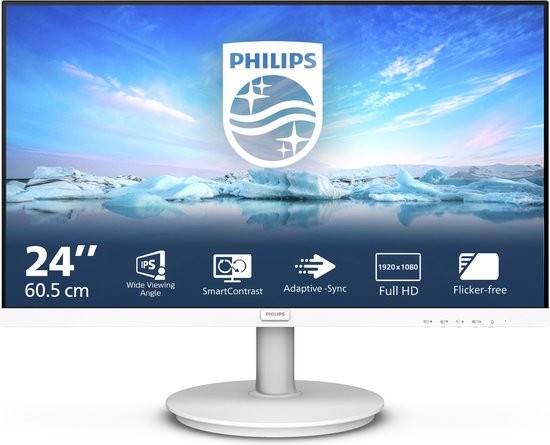 Philips V Line 241V8AW/00 - Full HD IPS 75Hz Monitor - 24 Inch | bol