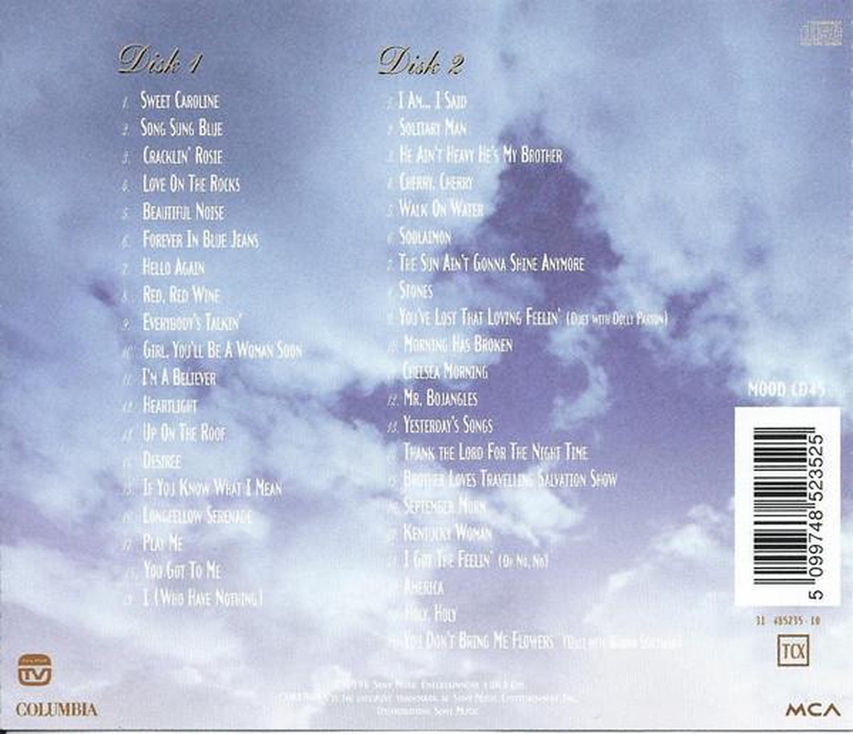 Neil Diamond - The Ultimate Collection 2CD 40 Original Hits & Classics ...