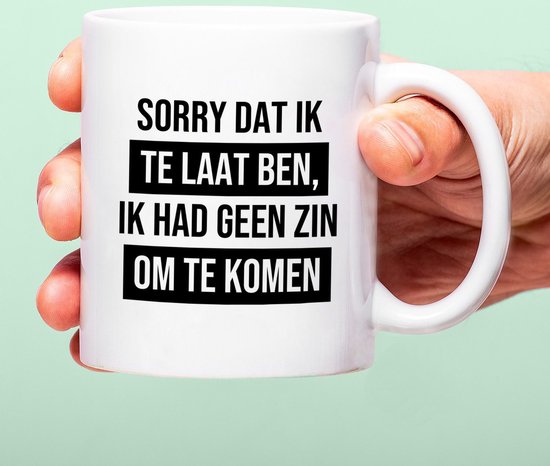 Ditverzinjeniet.nl Mok Sorry Dat Ik Te Laat Ben | bol