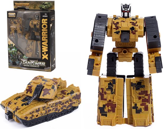 X-Warrior - Tank War military - Transformerende Tank en robot 2 in1 | bol