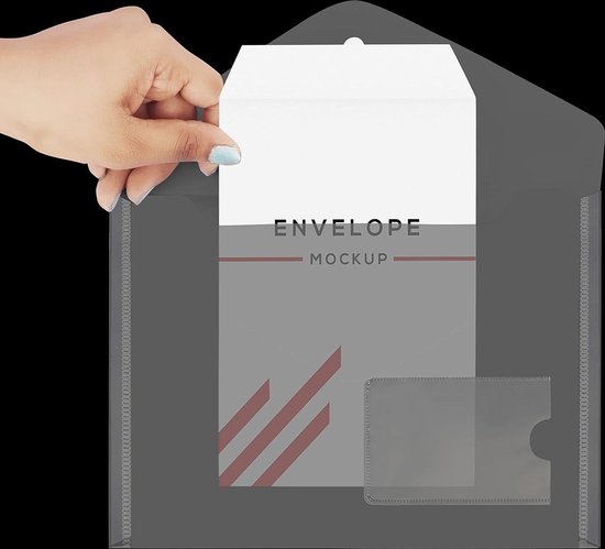 Doorzichtige Plastic Mappen A5 Formaat 24 Stuks - Met Drukknopsluiting ...