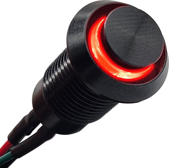 ProRide Metalen Mini Drukschakelaar 12V ON-OFF - 8mm - met ...