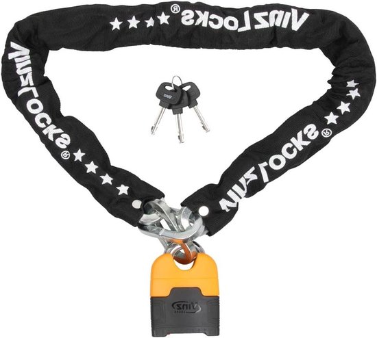 Veilig cijferslot 8 mm dikke ketting - 110 cm extra lang fietsslot met ...