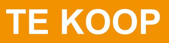 Oranje | Te Koop Stickers voor Makelaars - 6 Stuks, 40x10cm | bol