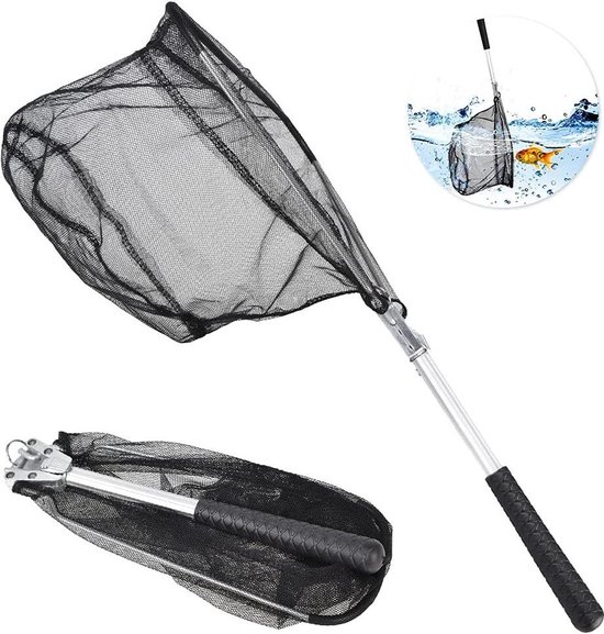 Visnet opvouwbaar - Groot nylon visnet voor veilig vissen - LYTIVAGEN ...