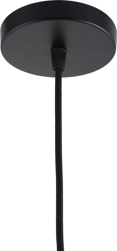 Snoerpendel Zwart Mat E27 Fitting - Retro - 1.5m Snoer - Met Plafondkap ...