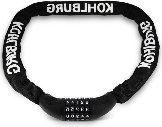 Zeer lang KOHLBURG cijferslot 115 cm lang 6 mm dik cijfercode ...