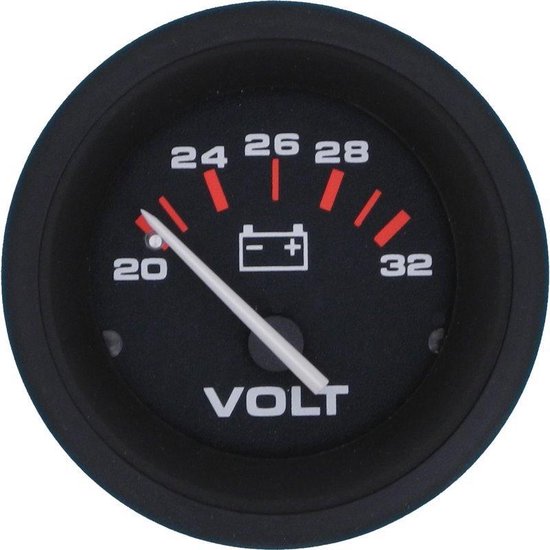 Veethree Amega Voltmeter 24 Volt Ø 60 mm | bol