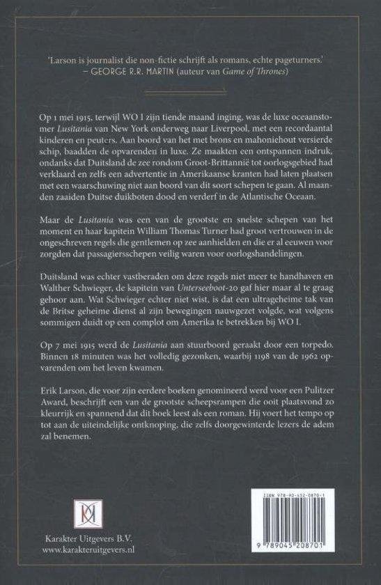 De Lusitania, Erik Larson | 9789045208701 | Livres | bol