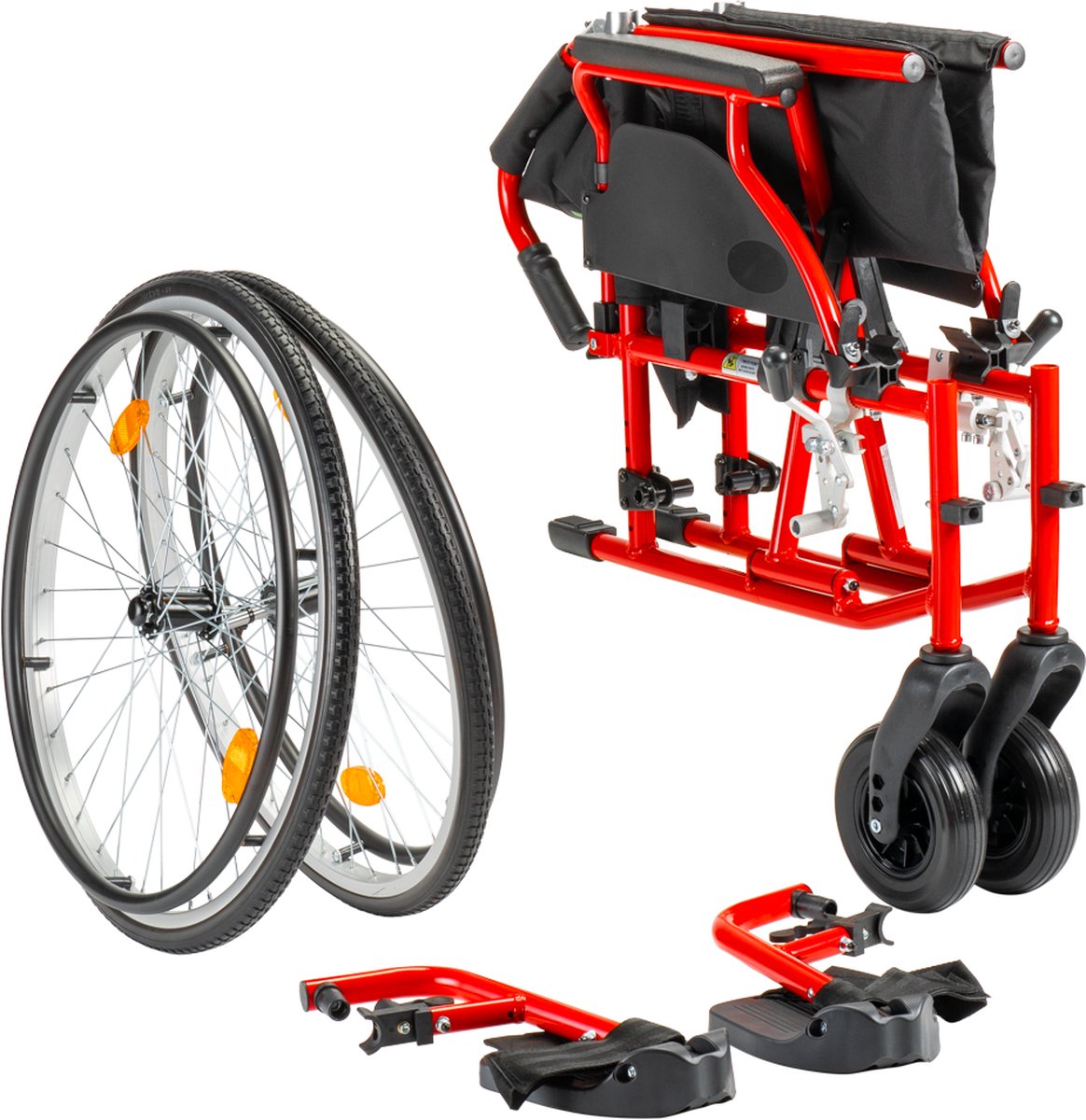 Sky lichtgewicht rolstoel met lekvrije PU banden - Compact opvouwbaar ...