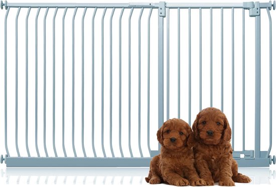 Bettacare Hoog Hondenhek Elite, 171cm - 180cm, Mat Grijs, Hoog 96.8cm | bol