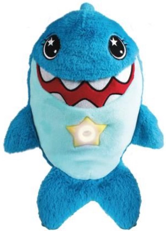 Starbelly Shark Nachtlamp Knuffel – Blauwe Haai Knuffel met Nachtlampje ...