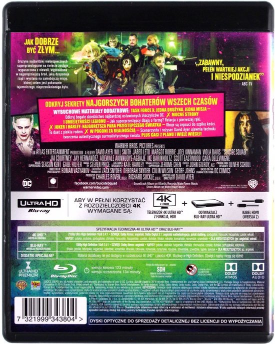 Suicide Squad [Blu-Ray 4K]+[Blu-Ray], Jim Parrack | Dvd's | bol.com