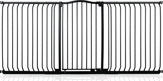 Bettacare Extra Hoge Hondenhekje met Gebogen Bovenkant, 197cm - 206cm, Mat Zwart,... | bol