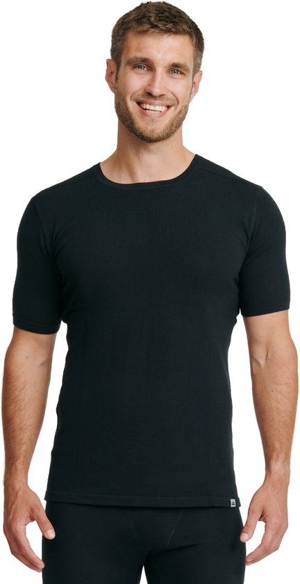 DANISH ENDURANCE Thermo T-Shirt voor Heren - van Merino Wol - Zwart - XL | bol