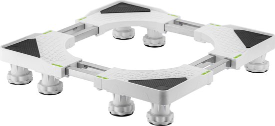 Wasmachine verhoger met waterpas - 8 verstelbare voetjes 350 kg ...