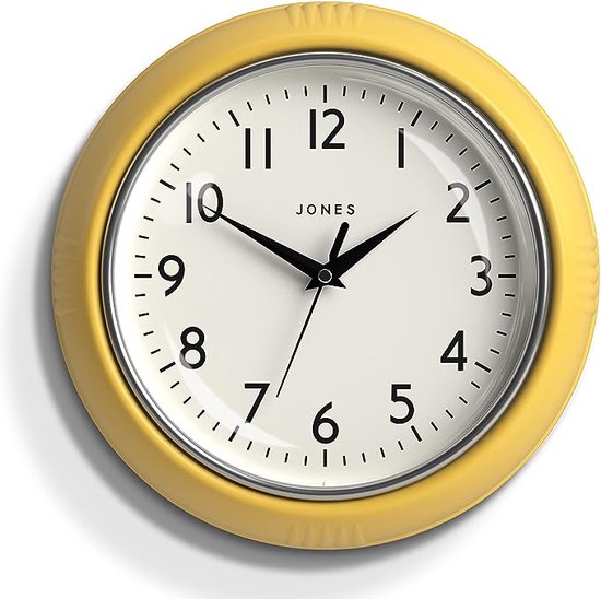Ronde Retro Wandklok - The Ketchup Round Clock - Makkelijk leesbare ...