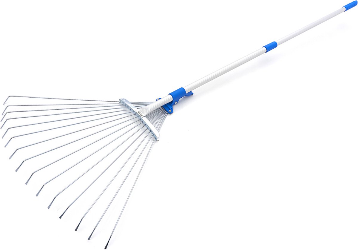 Telescopische Bladhark / Gazonhark 74-155 cm met 15 Tanden | bol