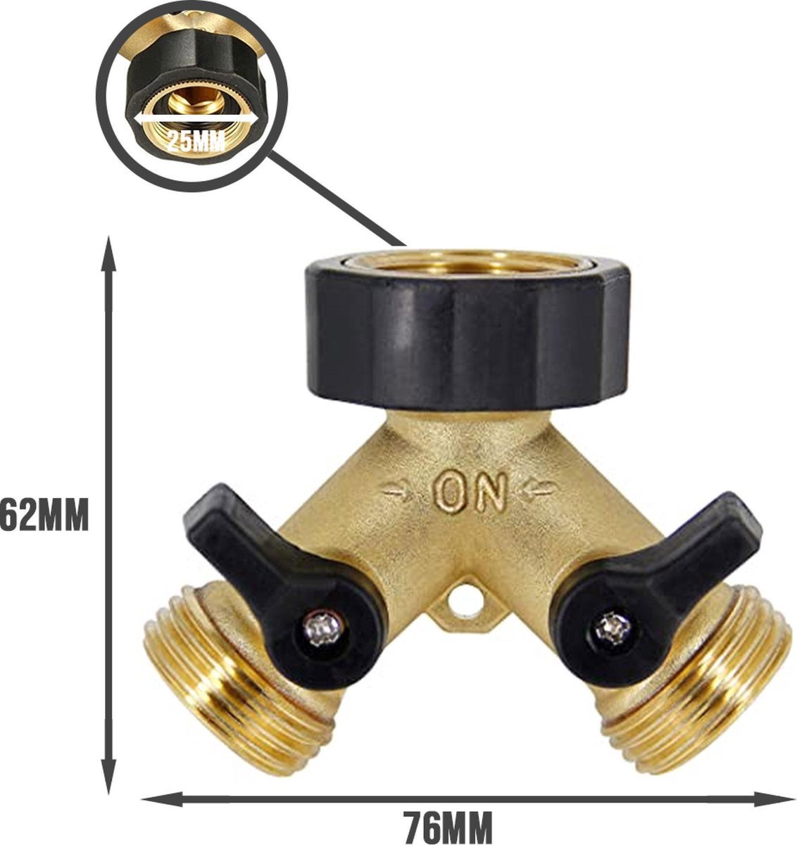 CHPN - Kraansplitter - Kraan splitten - Kraan verdeler - Waterverdeler - 2... | bol.com