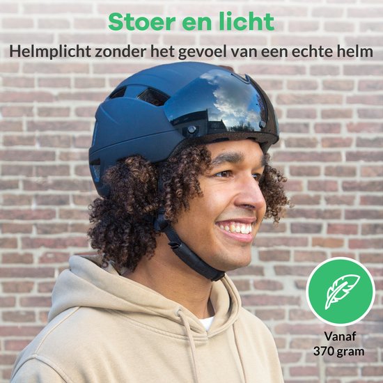 GOOFF® PILOT 3 in 1 Snorscooterhelm met afneembaar vizier - matzwart ...
