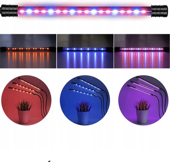 Ilso LED groeilamp 3 armig - kweeklamp - groei en bloei - grow light ...