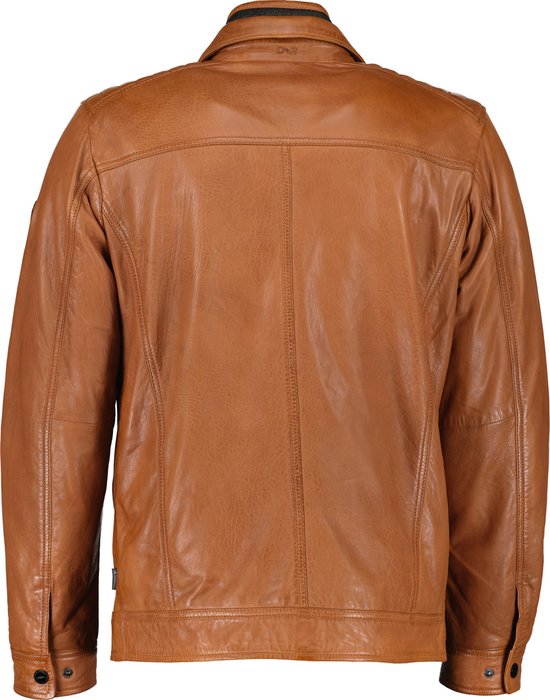 Donders 1860 Leren Jack - Modern Fit - Bruin - 56 | bol