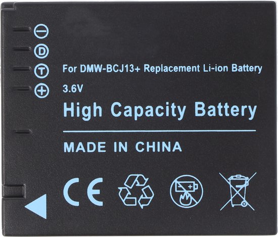 Accu geschikt voor Panasonic DMW-BCJ13, DMC-LX5, DMW-BCJ13E | bol