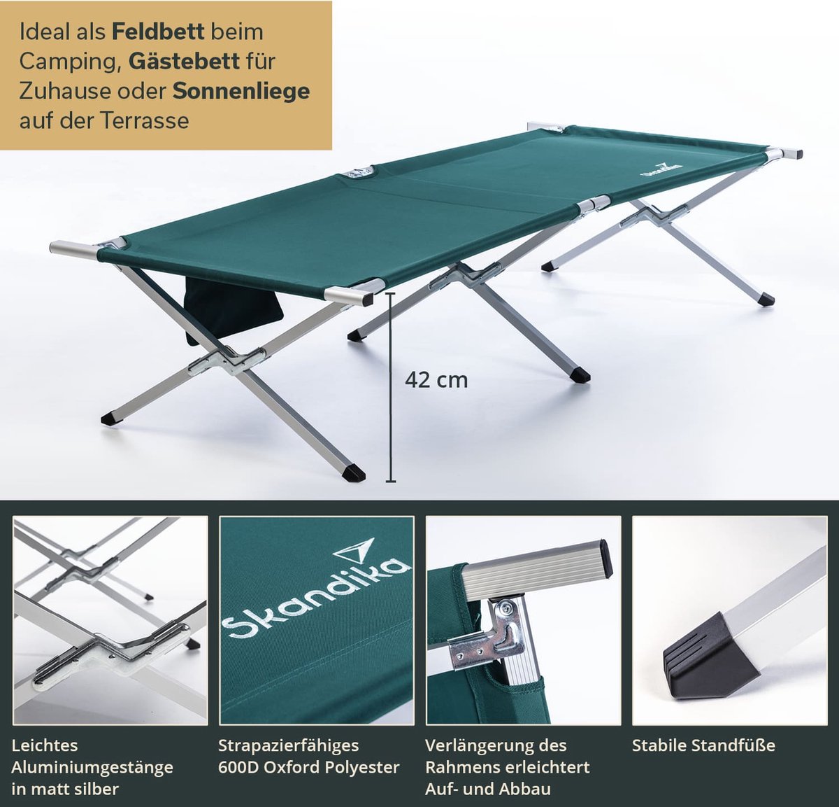 Skandika Vuoma Ligbed – Ligbedden – Veldbed – Ligstoel tuin ...