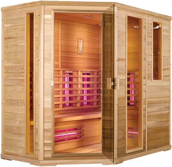 Novum Health Company 8 - Sauna d'angle infrarouge pour cinq personnes ...