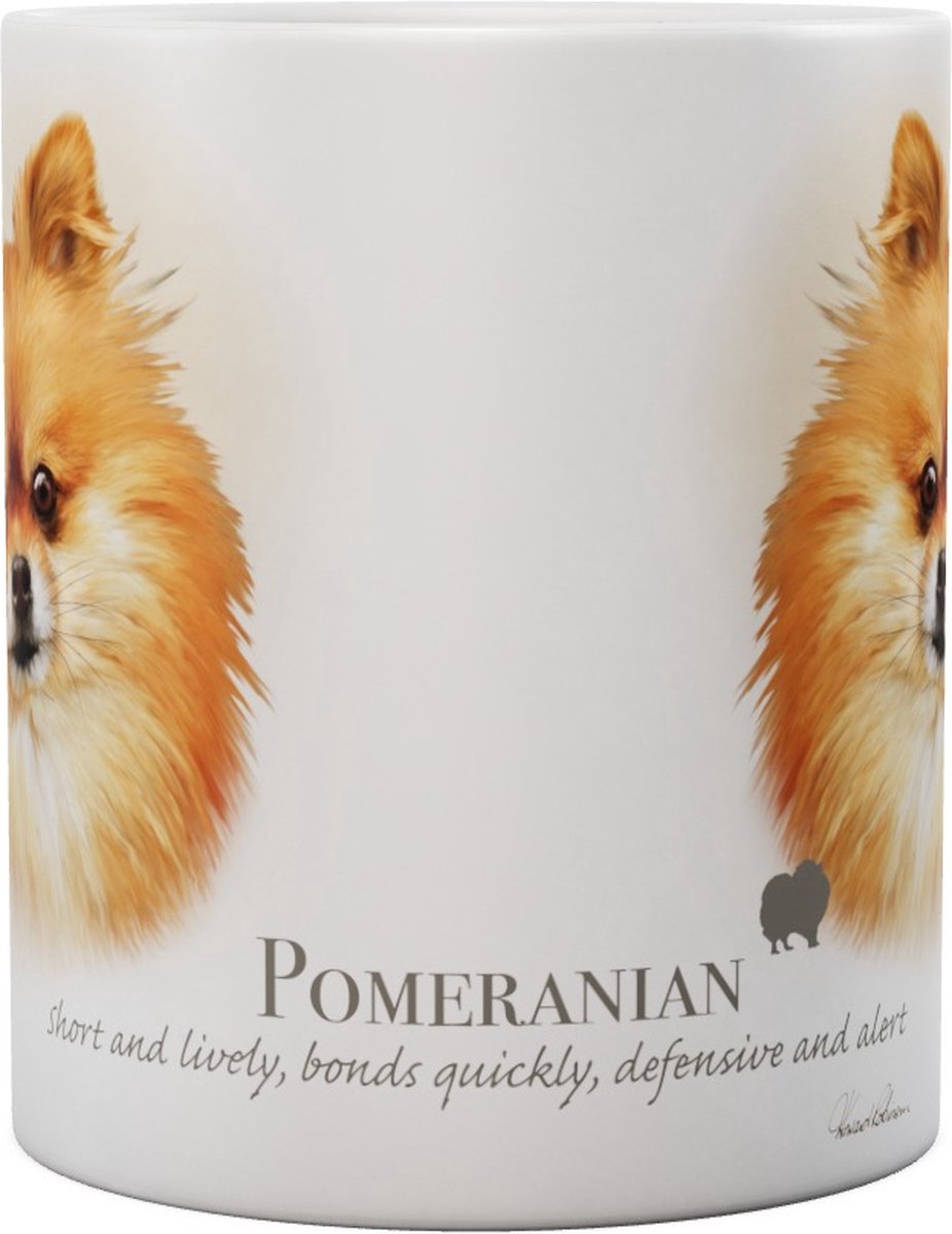 Keeshondje Pomeranian - Mok 440 ml | bol.com