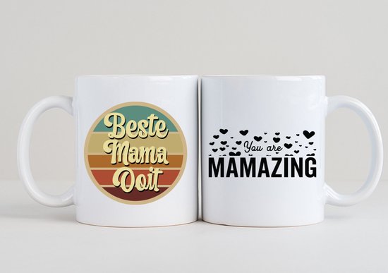 2 Mokken - Beste mama ooit + You are mamazing - moeder - moederdag | bol