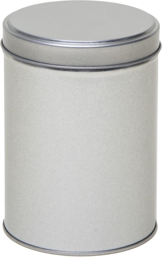 Zilver Rond Opbergblik Bewaarblik 4x D9 X H13 Cm Koffiepads