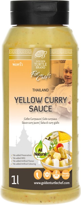 Golden Turtle Chef Thaise Gele Currysaus 1000 ml | bol