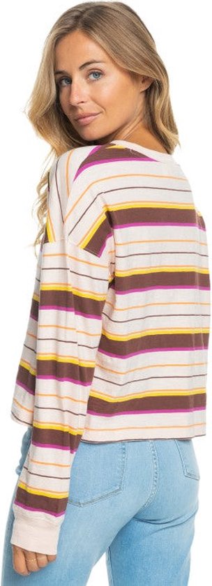 Roxy Take A Walk Long Sleeve T-shirt - Pale Dogwood Heart Stripe | bol