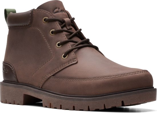 Clarks - Heren - Rossdale Mid - G - 4 - Brown WLined Lea - maat 7 | bol.com